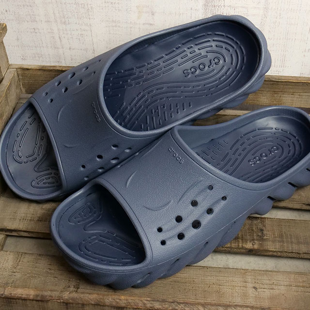 crocs（クロックス） サンダル エコー スライド 208170-4EA SS23 Echo Slide メンズ・レディース 軽量 シャワー ...