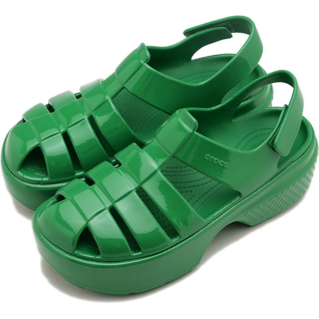 クロックス crocs ストンプ フィッシャーマン ハイシャイン サンダル 210057-3WH SS24 Stomp Fisherman ...