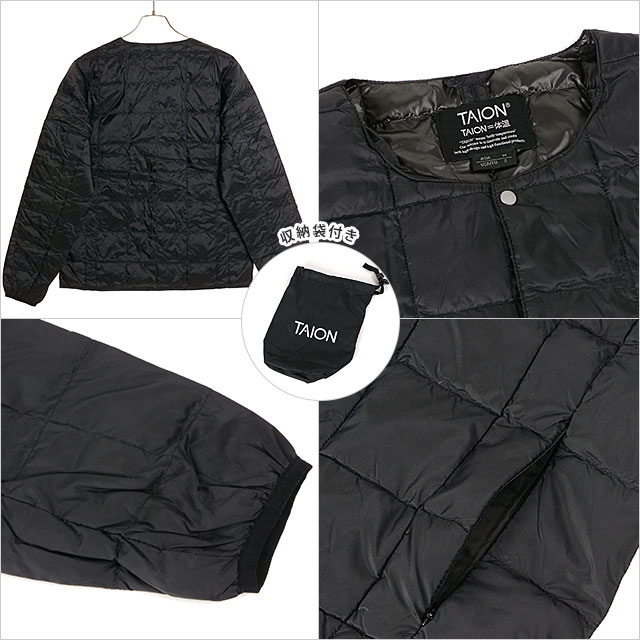 TAION（タイオン） クルーネックボタンダウンジャケット TAION-104