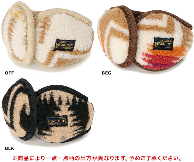 PENDLETON（ペンドルトン） ボアイヤーマフ PDT-000-243031 FW24 BOA EAR MUFF メンズ・レディース フリース耳当て イヤーマフラー 防寒 正規取扱店 ...