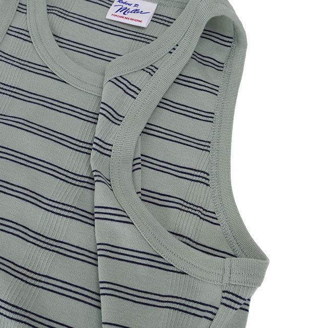 Robert P. Miller ロバートピーミラー パネルリブド タンクトップ 110C SS25 Panel ribbed tank ...