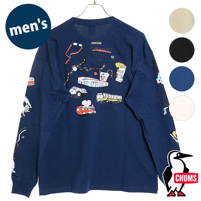 CHUMS チャムス メンズ オーバーサイズドユタツアーロングスリーブTシャツ CH01-2346 Oversized Utah Tours ...