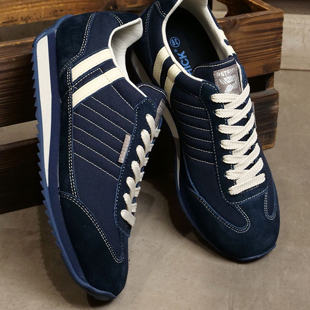 PATRICK（パトリック） 返品送料無料 スニーカー マラソン・フレーバー 506532 FW24 MARATHON-FV レディース 日本製 靴 シーズン限定 NVY ネイビー 正規取扱店 ...