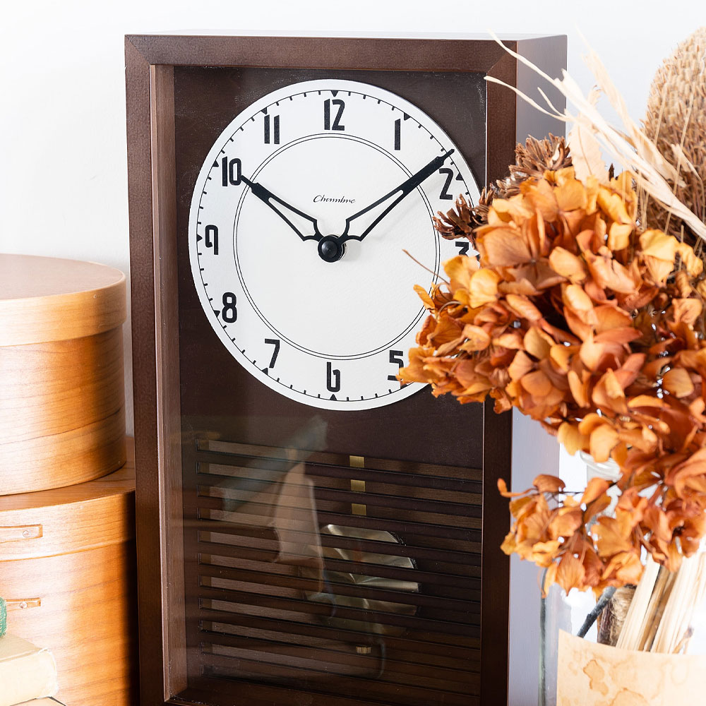 振り子時計 LATTICE PENDULUM CLOCK【DARK BROWN】 : ミタストア - 通販 - Yahoo!ショッピング