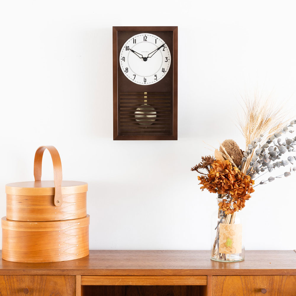 振り子時計 LATTICE PENDULUM CLOCK【DARK BROWN】 : ミタストア - 通販 - Yahoo!ショッピング