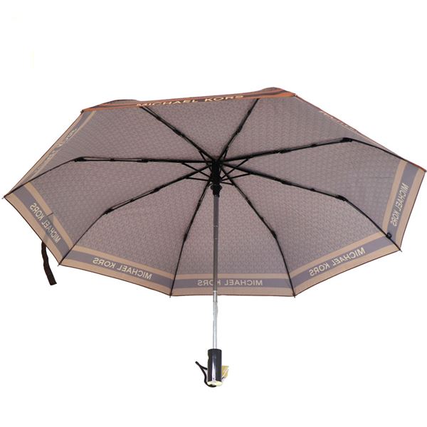 クリスマスセール マイケルコース 折りたたみ傘 レディース 自動開閉 MICHAEL KORS Umbrella 折り畳み傘 35F3GTFN4B BROWN  ギフトラッピング無料 MICHAEL KORS（マイケルコース） 折りたたみ傘 レディース 自動開閉