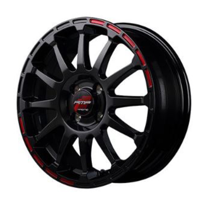[業販品] ホイール4本セット RMP RACING GR12 クリスタルブラック/レッド 16インチ 6J+43 4H-100 :y ...