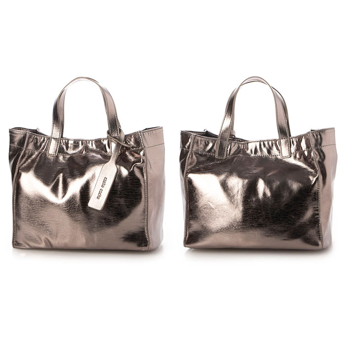 カシュカシュ トートバッグ 通販 cache cache 79511 トートバック トート バッグ ソフトメタリックショッパーS 手提げバッグ 手提げ バック レディース ...