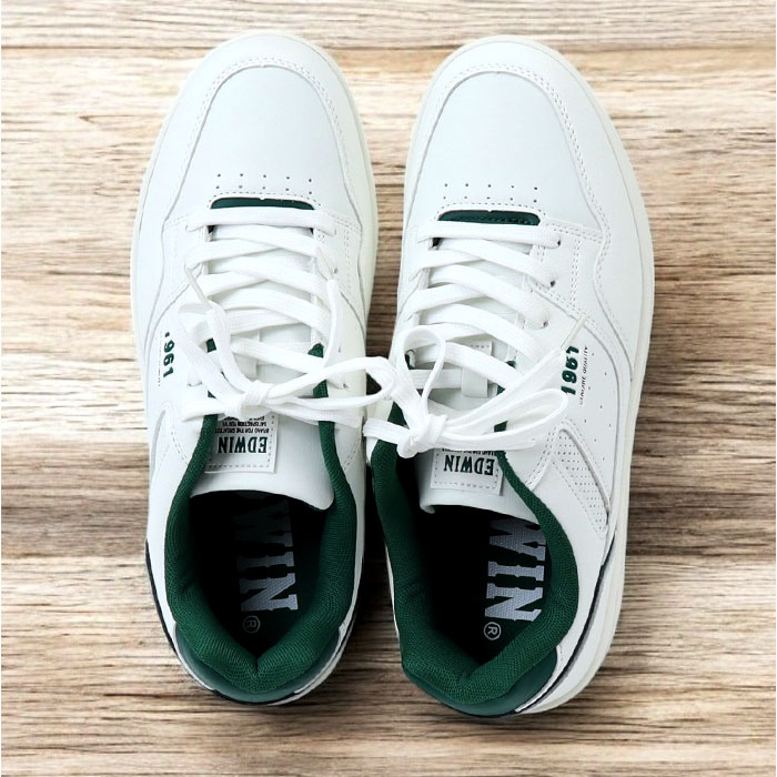 白スニーカー エドウィン 通販 EDWIN スニーカー EDW7107 靴 メンズ ローカットスニーカー 軽量スニーカー 通学靴 通学シューズ 白 ホワイト 高校生 中学生 : edw7107 ...