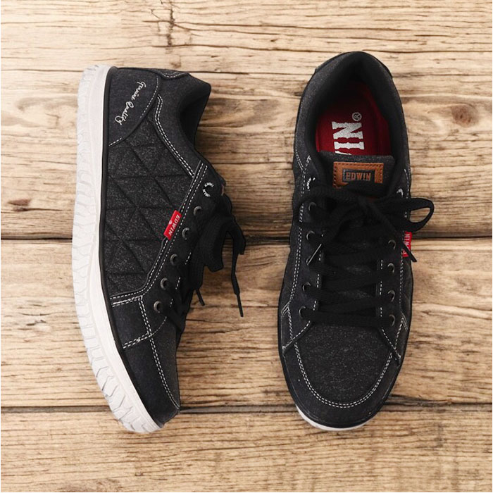 EDWIN スニーカー EDW7763 通販 エドウィン 靴 メンズ ローカットスニーカー 軽量スニーカー 幅広スニーカー 耐滑シューズ 軽量 軽い 滑りにくい 幅広 : edw7763 ...