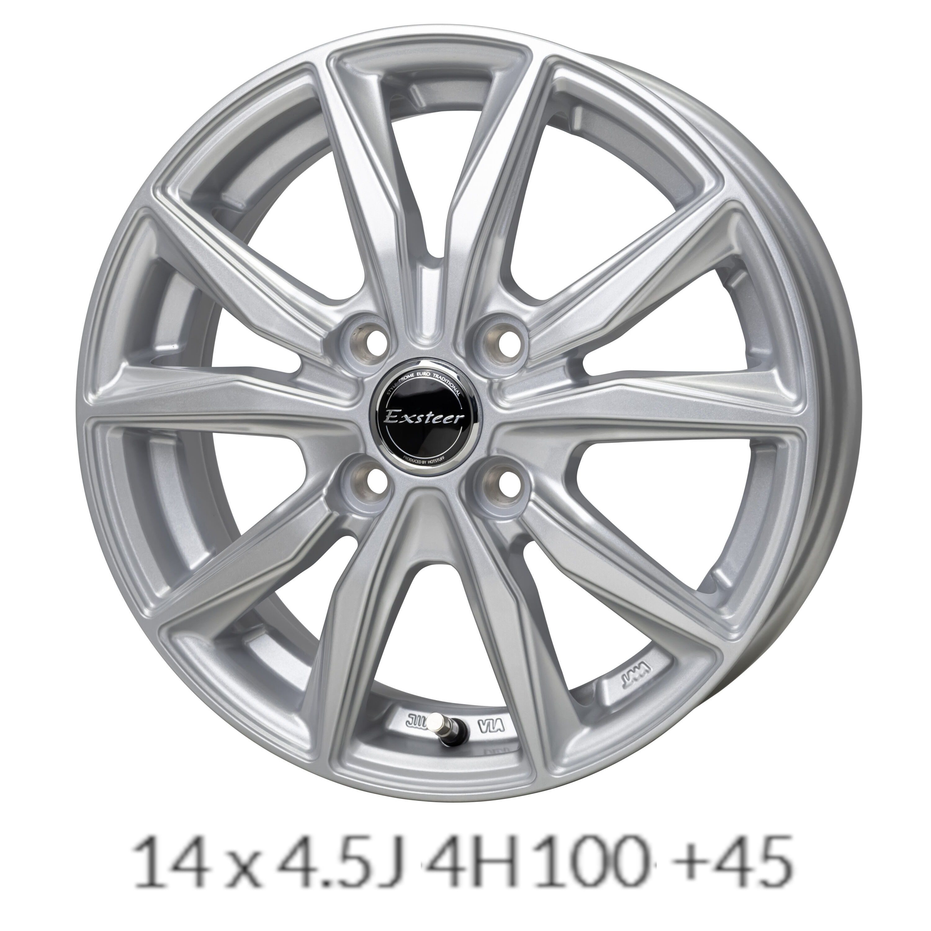 HOT STUFF (個人宅も送料無料) エクスター Exsteer ST 4本セット 4/100 14x4.5J +45 シルバー (S) : メールオーダーハウス ヤフー店 - 通販 ...