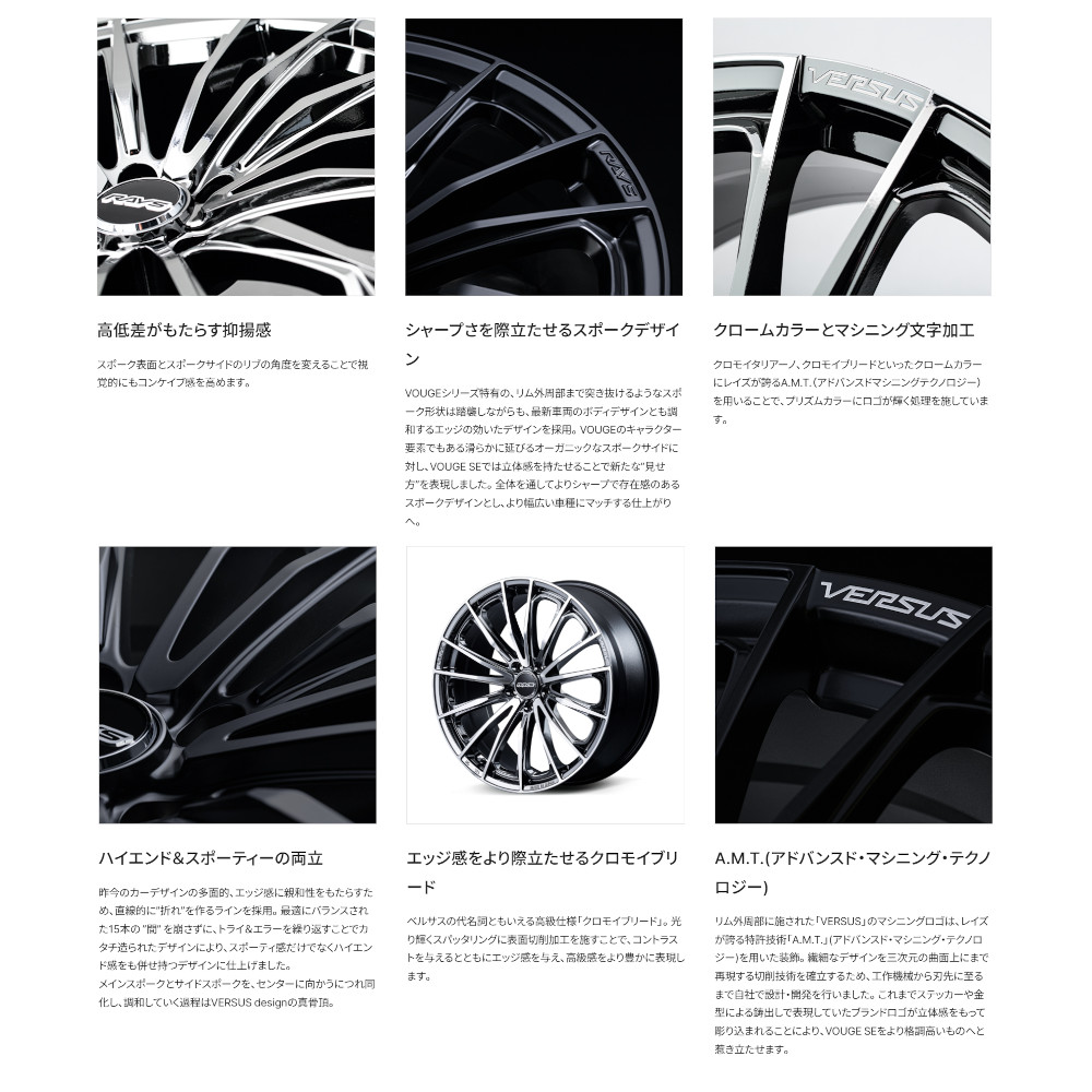 RAYS レイズ VERSUS ベルサス VOUGE ヴォウジェ SE 5/114.3 20x8.5J +38 セミグロスブラック (BOJ) 12320853895BOJ : メールオーダー ...