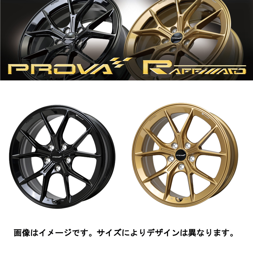 HOT STUFF 【2025年3〜4月発売予約受付】 PROVA プローバ ラフィナート Raffinato 4本セット 5/114.3 18x8.0J +45 プレミアムブラック(PMBK ...