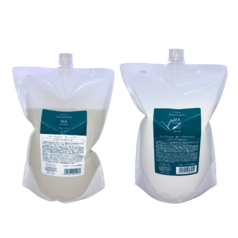 Purefactor ディープエレメント シャンプー トリートメント 2000ml セット サロン専売 詰め替え 大容量 くせ毛 おすすめ SV MA リフィル ミアンビューティー ...
