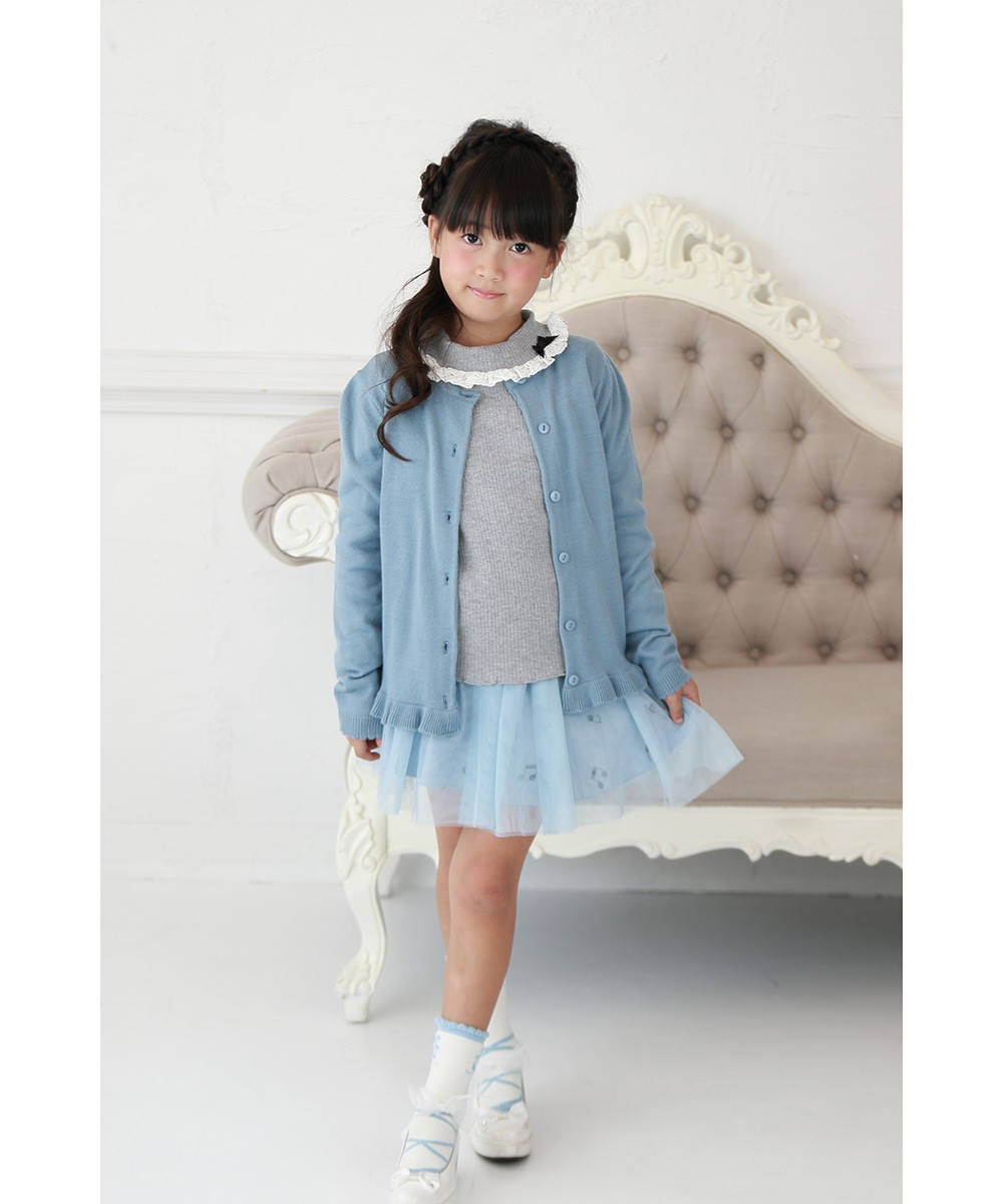 MOONONNON 子供服 女の子 女児 綿 コットン100% リボン レース MOONONNON 子供服 女の子 女児 綿 コットン100% リボン レース