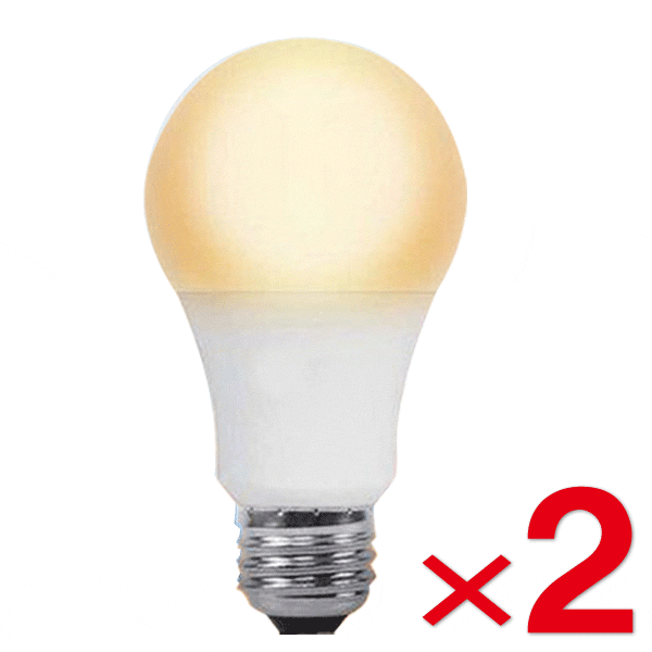 電球 2個セット LED E26 60W 電球色 昼光色 60形相当 LED電球 省エネ 節電 長寿命 ストック まとめ買い 照明 明るい 照明器具 ライト 2個組 N Natulux :sb ...