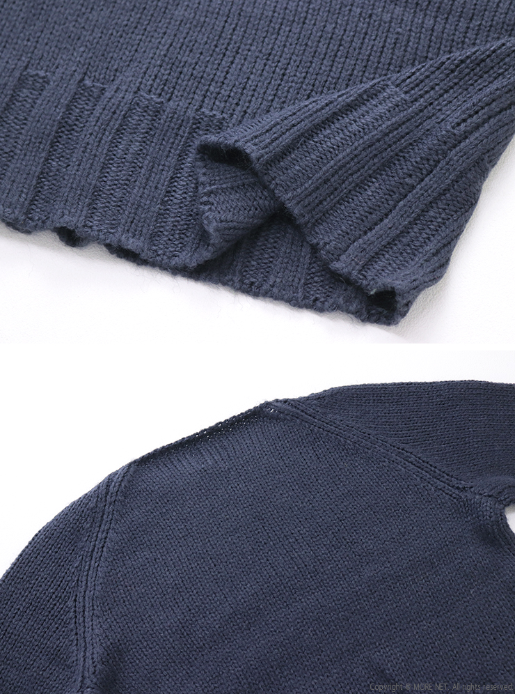 mao made [予約/12月上旬~中旬入荷予定] マオメイド ローゲージヤーン ボートネックプルオーバー 551128-2 02.クリーム ...