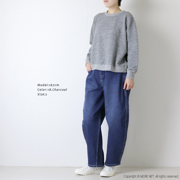 DANA FANEUIL（ダナファヌル） Dana Faneuil 3飛びガーゼ裏毛クルー