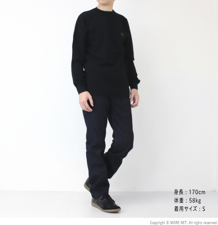 FRED PERRY（フレッドペリー） ピケクルーネックニット K1309 メンズ