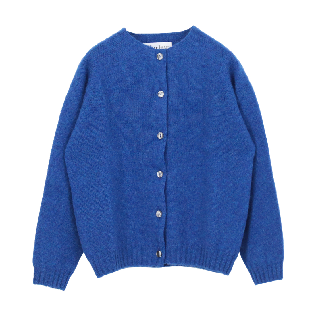 ハーレーオブスコットランド Harley of Scotland クルーネックボタンカーディガン L4751-3HB ウール ニット レディース Harley of SCOTLAND（ハーレーオブスコットランド） クルーネック