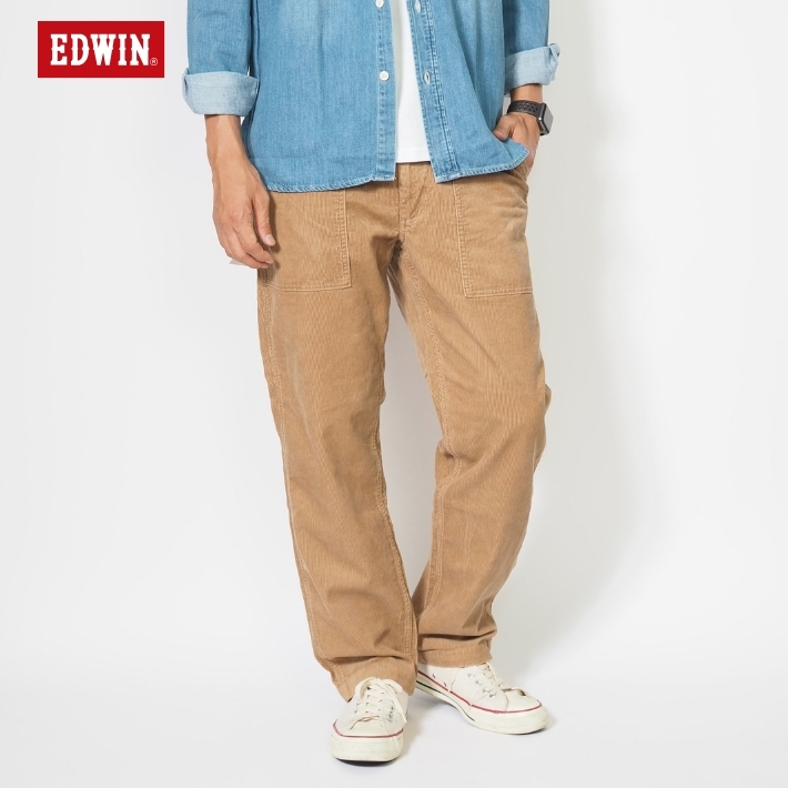 EDWIN エドウィン EASY WEAR イージートラウザー シャンブレー 麻 (EEW04) メンズファッション ブランド : M’S SANSHIN エムズサンシン - 通販 ...