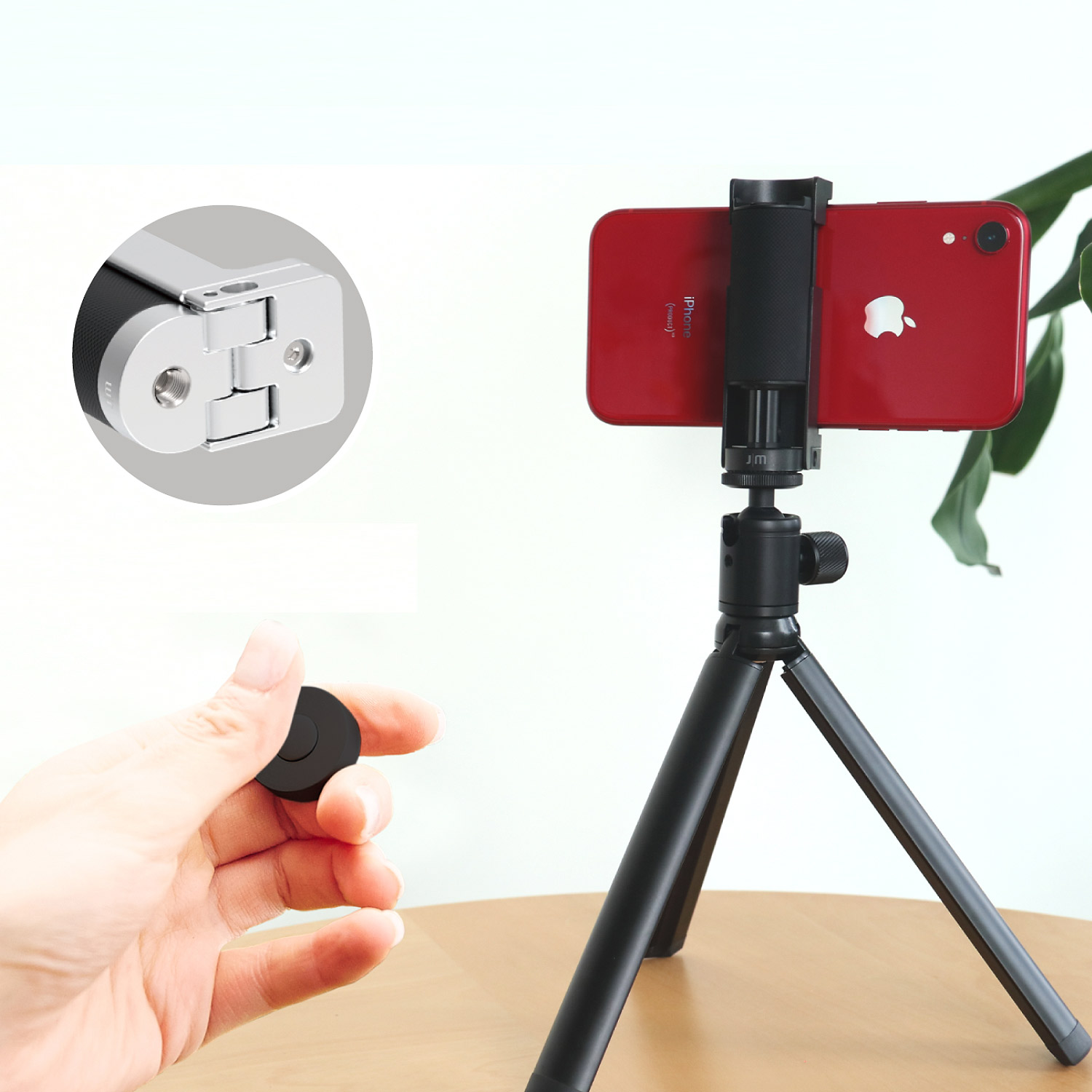 【Justmobile ShutterGrip 2 専用】ミニ 三脚 全方向回転 ボールヘッド | コンパクト 軽量 自撮り 動画撮影 配信 : Mycase Shop Yahoo!店 ...