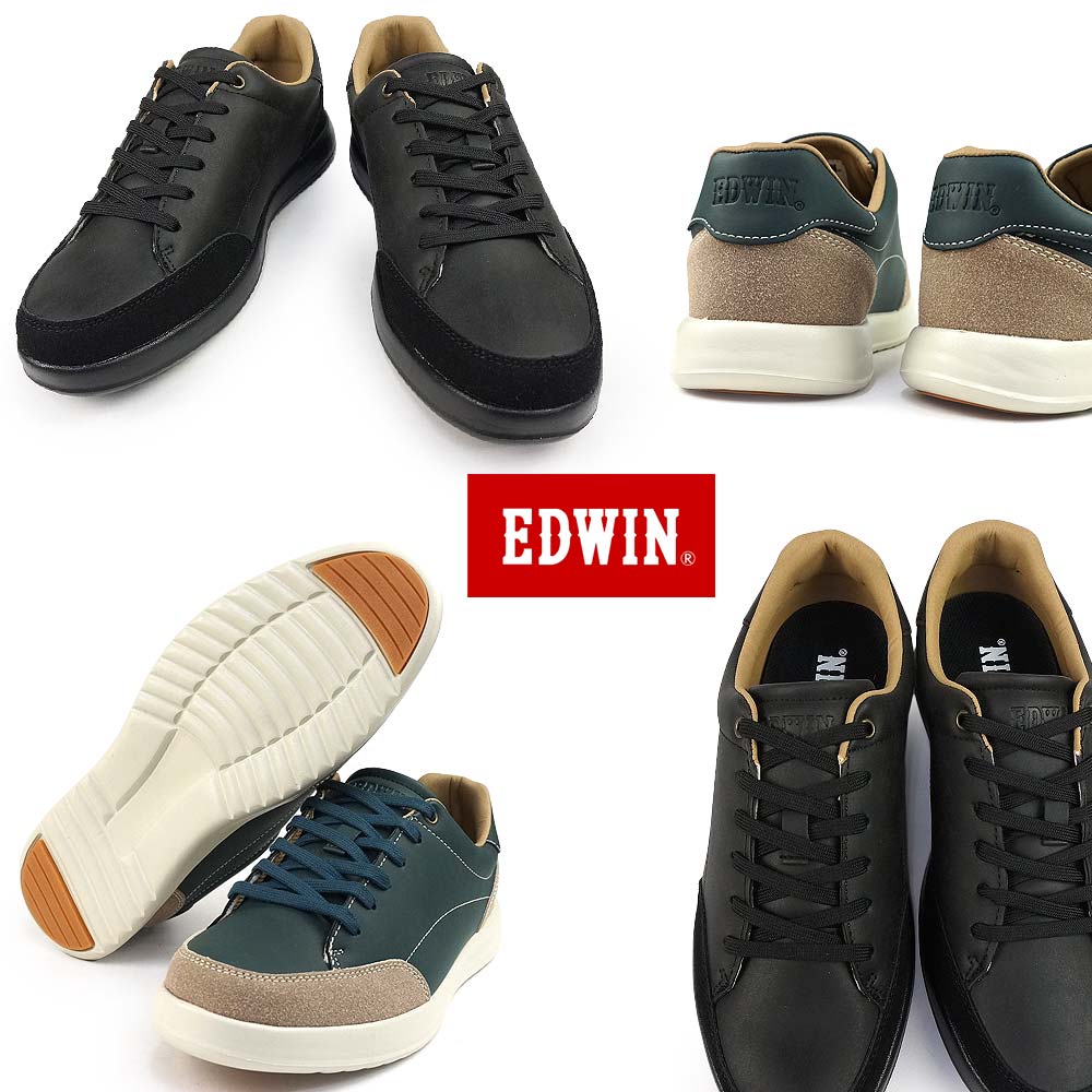 EDWIN エドウィン スニーカー メンズ カジュアルシューズ 防水 EDM-900 ローカット 紐靴 : マイスキップ - 通販 - Yahoo!ショッピング