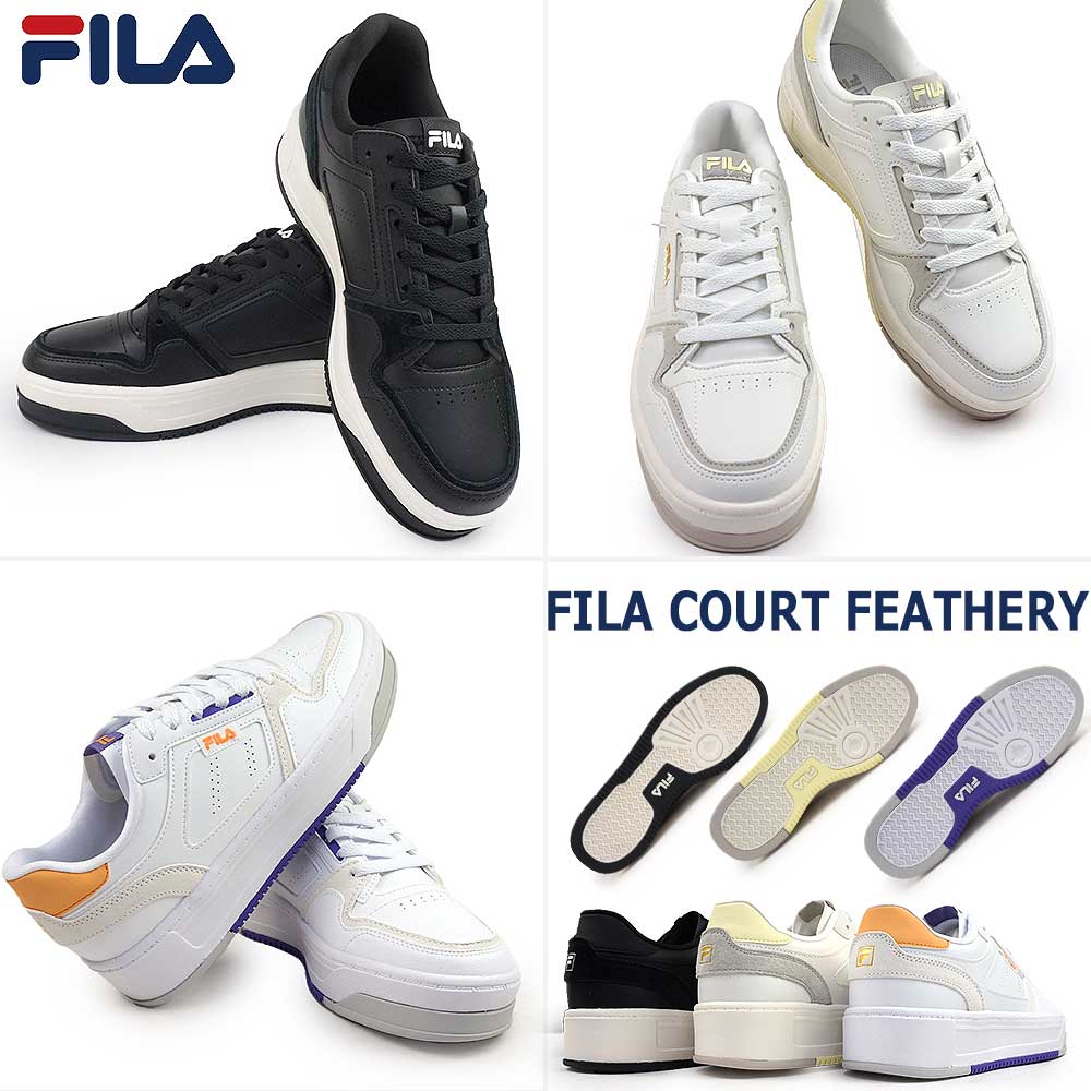 FILA（フィラ） スニーカー 厚底 レディース コート フェザリー