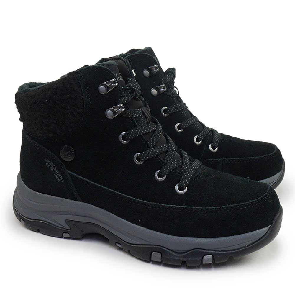 SKECHERS（スケッチャーズ） レディース スリップインズ ブーツ 防水 167894 トレゴ スノー ブリーズ 手を使わずに履ける ...