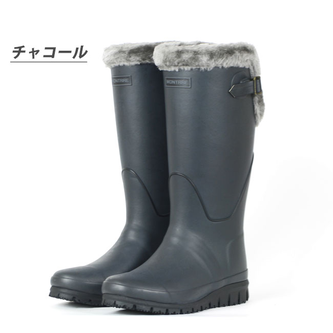 長靴 レディース 防寒 レインブーツ MONTRRE モントレ FB178 ファー