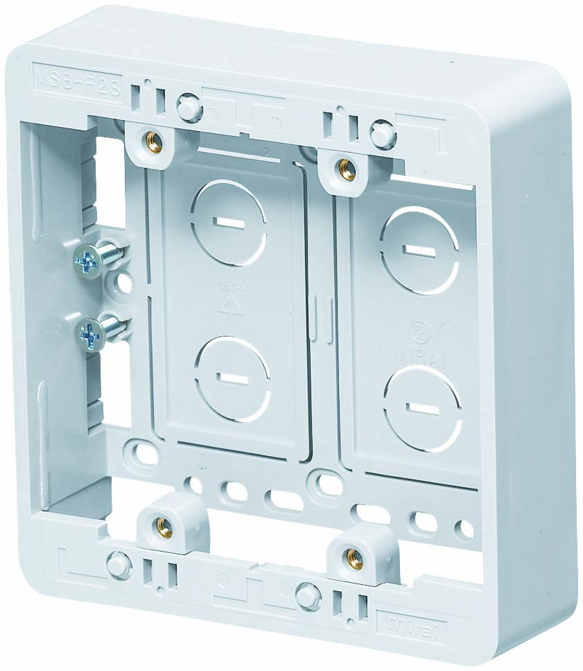 MSB-F2SW 未来 モール用スイッチボックス(Fタイプ)(ホワイト) : タロトデンキ - 通販 - Yahoo!ショッピング