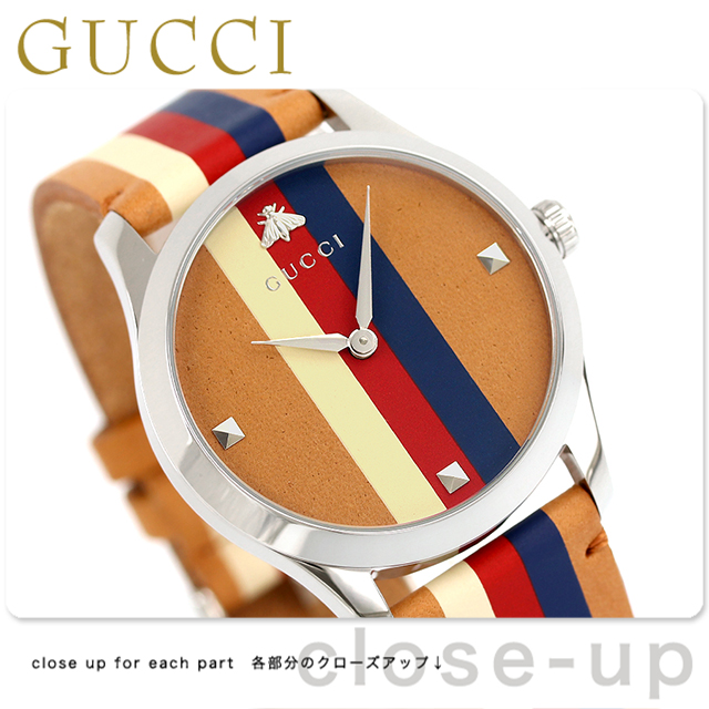 dショッピング |グッチ 時計 Gタイムレス クオーツ 腕時計 メンズ レディース 革ベルト GUCCI YA1264078 ブラウン スイス ...