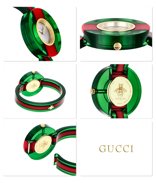 dショッピング |グッチ 時計 ヴィンテージウェブ プレキシグラス ウォッチ クオーツ 腕時計 レディース GUCCI YA143403 ...