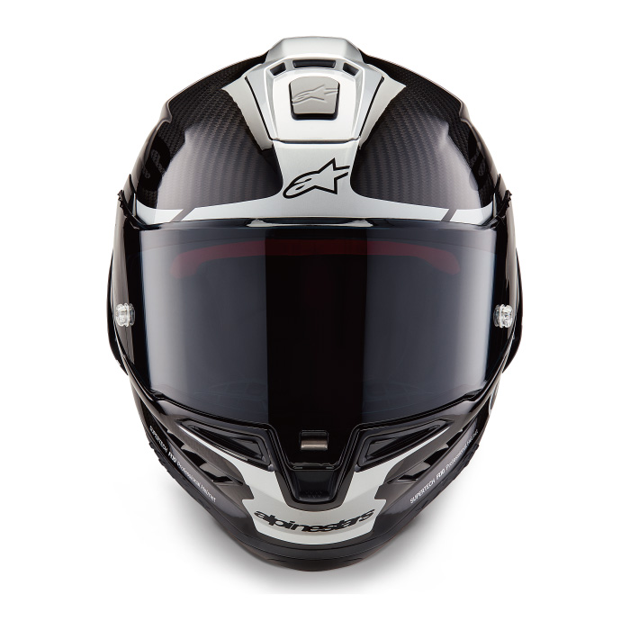 アルパインスターズ 国内正規品 SUPERTECH R10 ELEMENT HELMET JIS/FIM (8200324) BLACK CARBON SILVER GLOSSY(1368 ...