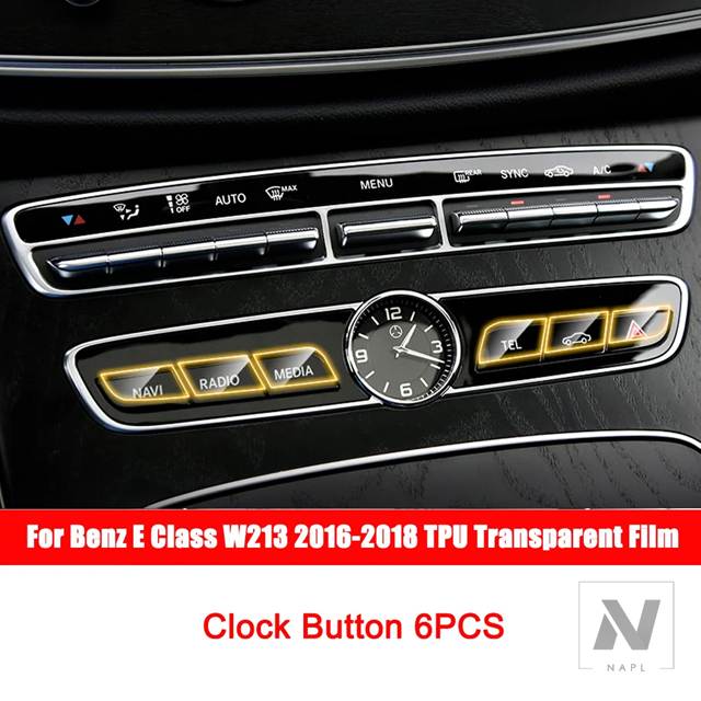 カーアクセサリーインテリアモールディングフルセット TPU プロテクターフィルムメルセデスベンツ E クラス W213 E200 E260 E300 E320 E350 2016-2018 ...