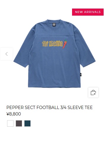 TOY MACHINE（トイマシーン） メンズ プリント 7分袖Tシャツ ペッパー