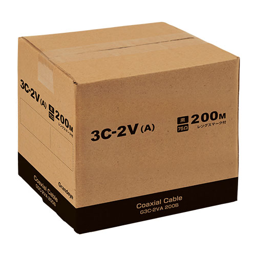 3C2V 同軸ケーブル 200M 防犯カメラ 映像ケーブル : ネクステージ 防犯カメラ専門店 - 通販 - Yahoo!ショッピング