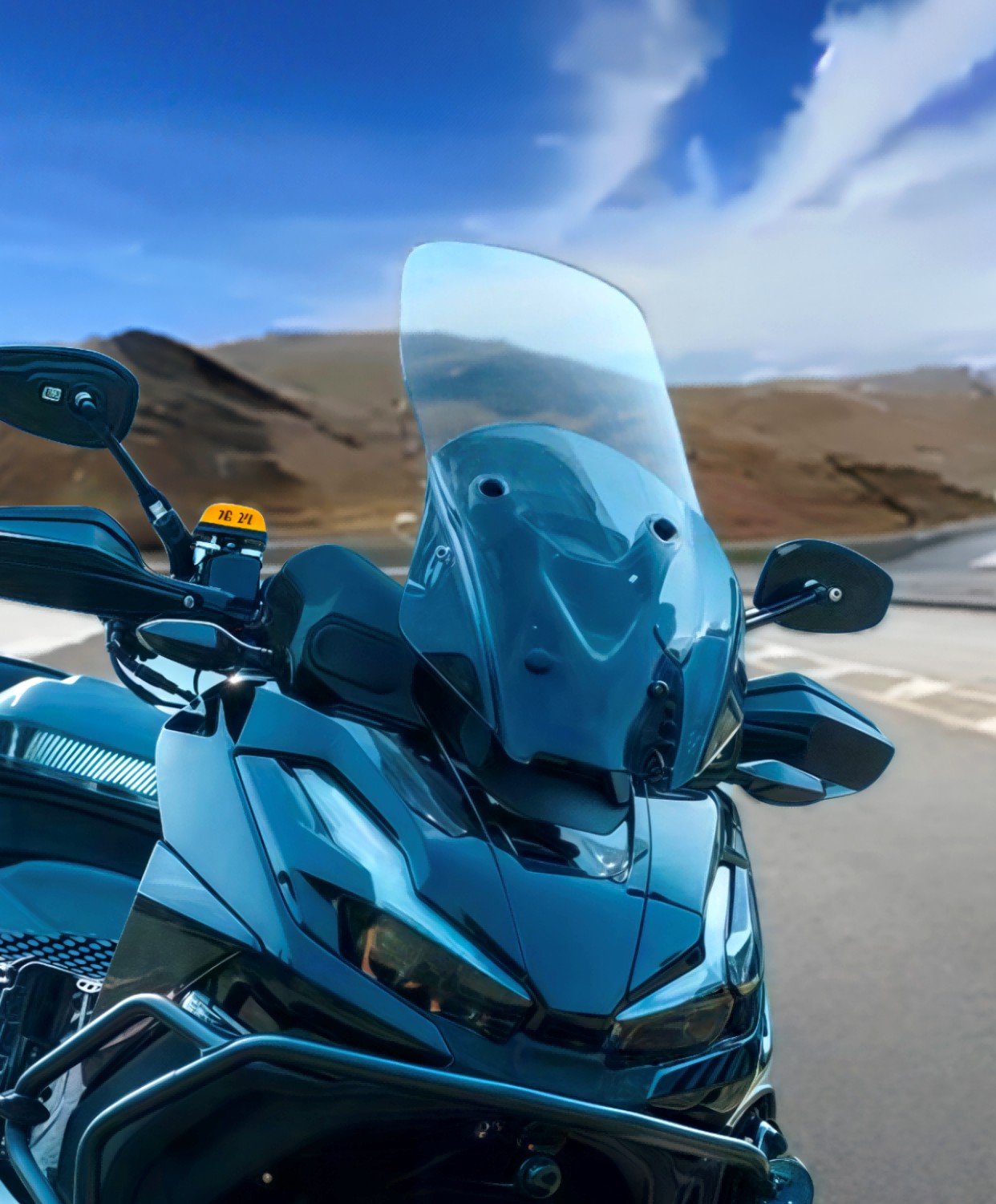 ホンダ ADV350 ウインドシールド フロントグラス アップ 風防 バイク クリア スモーク オートバイ用 純正交換 バイクフロントガラス ...