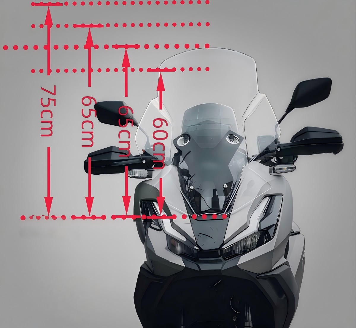 ホンダ（HONDA） ADV350 ウインドシールド フロントグラス アップ 風防 バイク クリア スモーク オートバイ用 純正交換 バイク ...