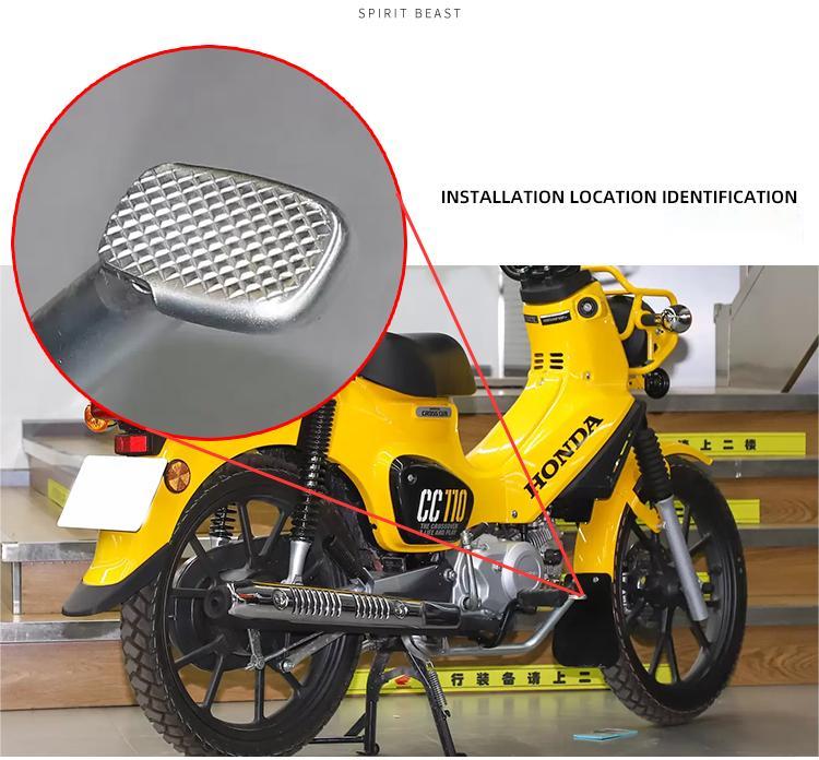 クロスカブ CC110 キペダルカバー ブレーキペダル アクセサリー 操作しやすく ブレーキ ペダル 滑り止めペダル ブラック アルミ製 保護 ...