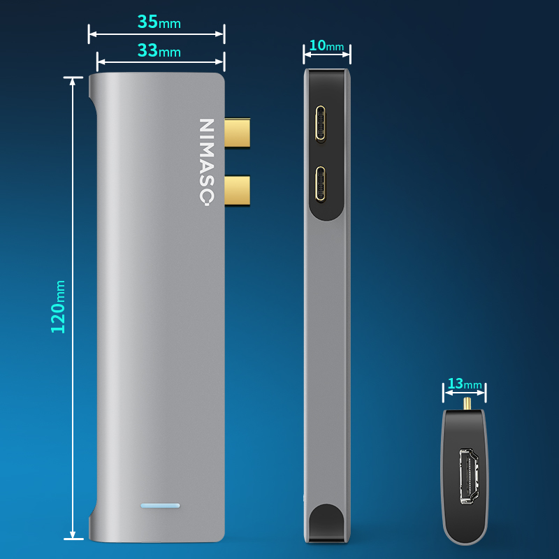 NIMASO 7in-2 USB Type-C ハブ MacBook Pro / Air 専用 100W PD NIMASO 7in-2 USB Type-C ハブ MacBook Pro / Air 専用 100W PD