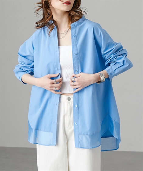 ニッセン トップス シャツ ブラウス レディース 裾シアー切替ゆったりサイズ ロング丈 Soiunique 春 M/L nissen : ニッセン Yahoo!店 - 通販 - Yahoo ...