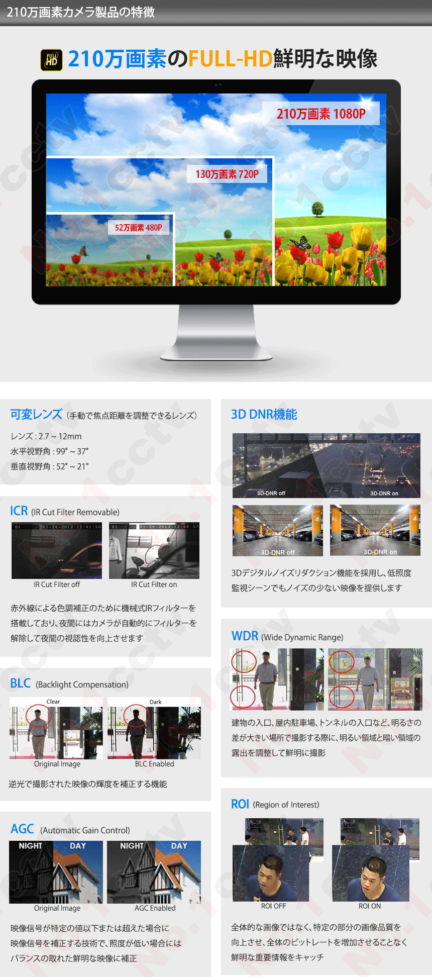 [DAHUA] [IP-2M] 防犯カメラ IP 2M CAMERA/H.264+/POE/夜間60m/IPC-HFW2221R-VFS[2. ...