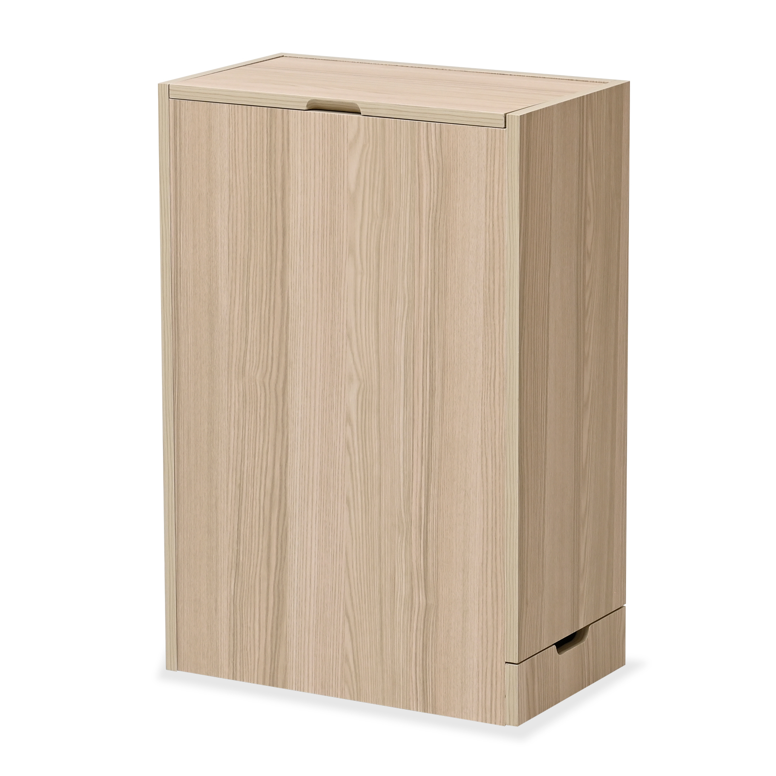 moca company Pbell 木製 蓋付きゴミ箱 ダストボックス フタ付き 木製 ごみ箱 45L かわいい 塵箱 幅45 引き出し付き ...