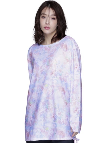 ICEPARDAL ラッシュガード レディース 長袖 Tシャツ UPF50＋ UVカット 体型カバー 大きいサイズ カットソー 水着 ラウンド IF-141 : OC STYLE - 通販 ...