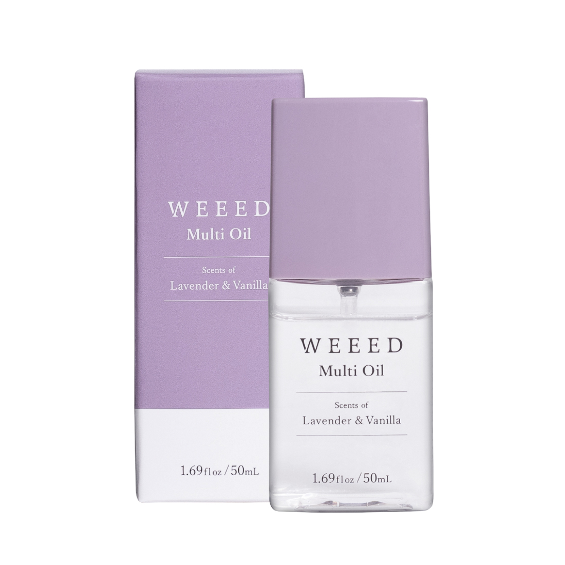 WEEED マルチオイル 50ml (ラベンダー＆バニラ／ジャスミン&バニラ の香り） ヘアオイル ミストタイプ 全身 ヘアケア スタイリング 保湿 :rweeed-multioil:E ...