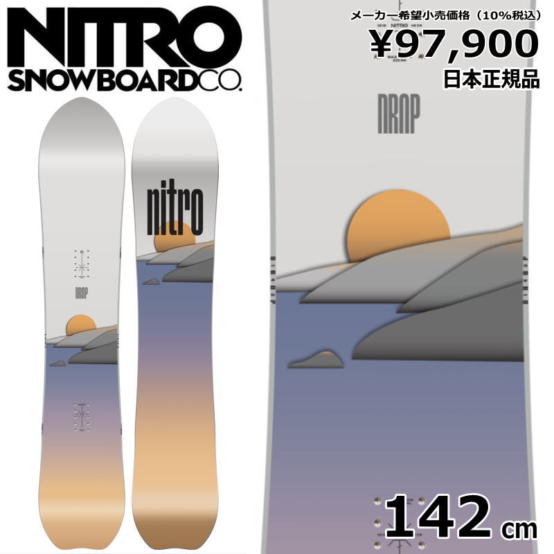 24-25 NITRO DROP 142cm ナイトロ ドロップ オールラウンド 日本正規品 レディース スノーボード 板単体 キャンバー ...