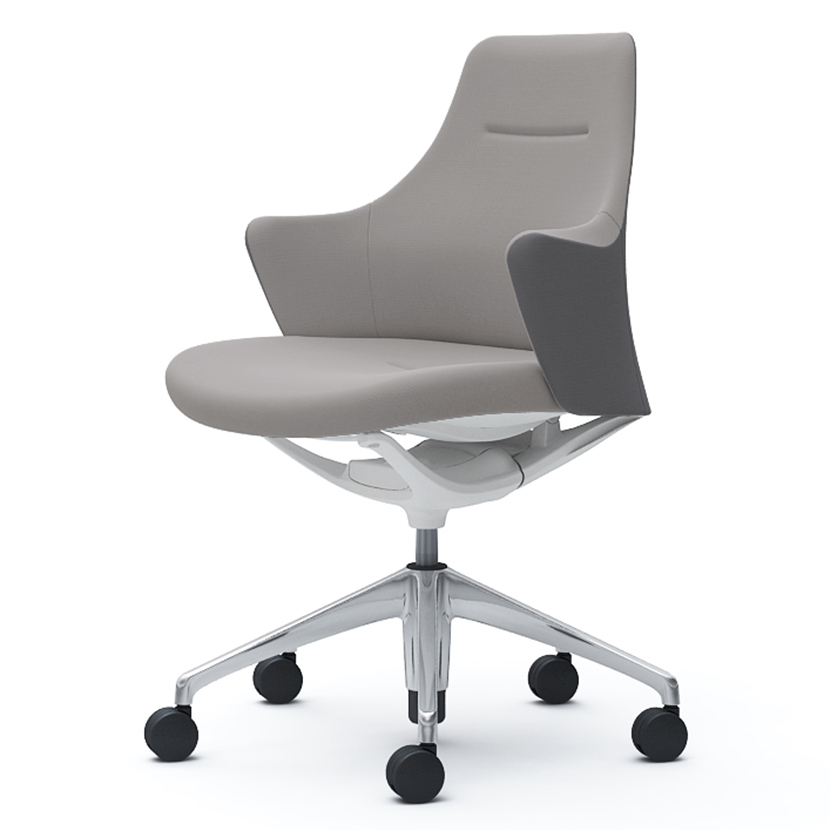 ライブス CD53BW ワークチェア Lives Work Chair オフィスチェア 事務椅子 ロータイプ 5本脚 ホワイトボディ ...