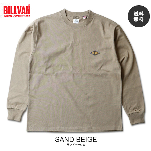 ビルバン BILLVAN Tシャツ ロンt 厚手 ヘビーウェイト USAコットン メンズ ロング Tシャツ 袖リブ付き アメカジ 長袖 無地 クルーネック U : prestons16 ...