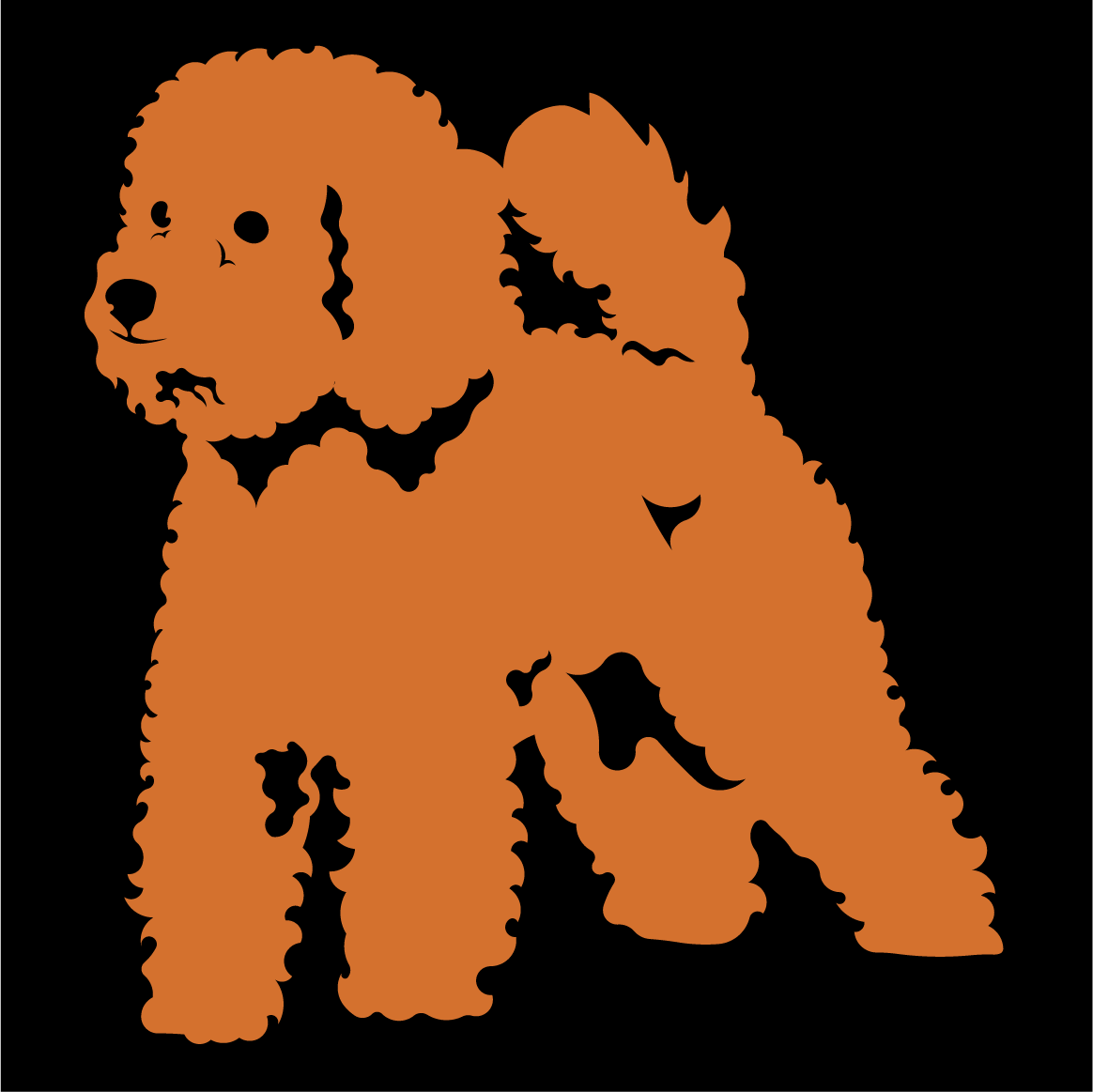 トイプードル ステッカートイプー カッティングステッカー 車 名入り :406-6:Onlyわん 犬種別ステッカー - 通販 - Yahoo!ショッピング